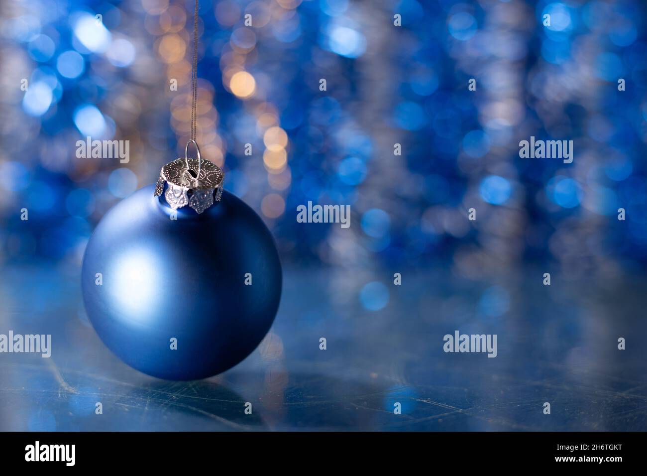 Christmas concert with blue accessories on a abstract background Stock ...