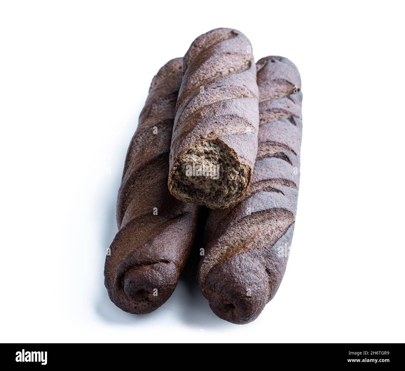 Mini rye loaf isolated on white Stock Photo - Alamy