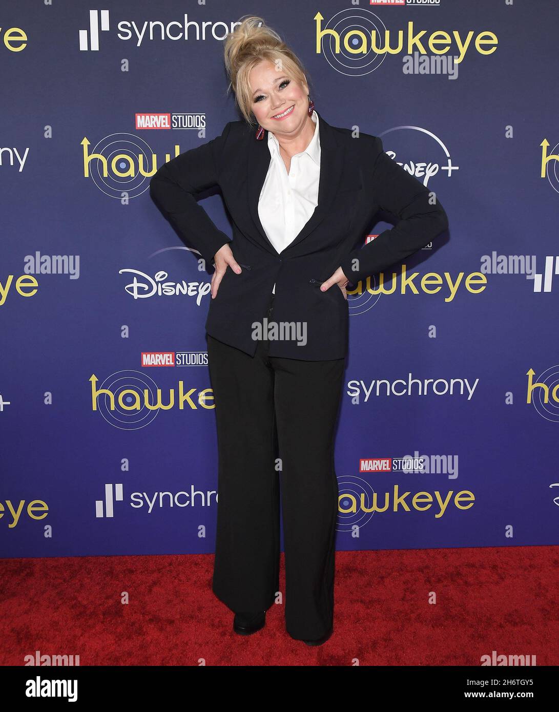 Caroline Rhea arrives at the Marvel Studios' HAWKEYE Los Angeles ...