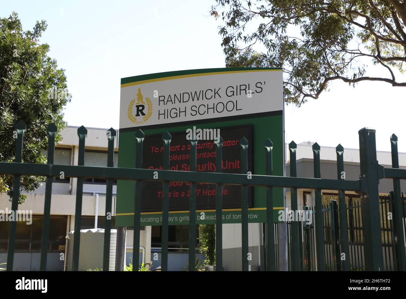 Randwick Girls High School, Barker Street, Randwick NSW 2031 Stock ...