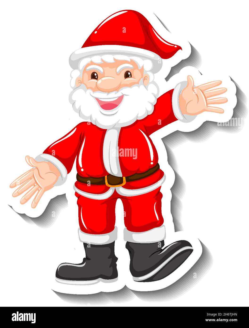 Santa Claus cartoon character illustration Stock Vector Image & Art - Alamy