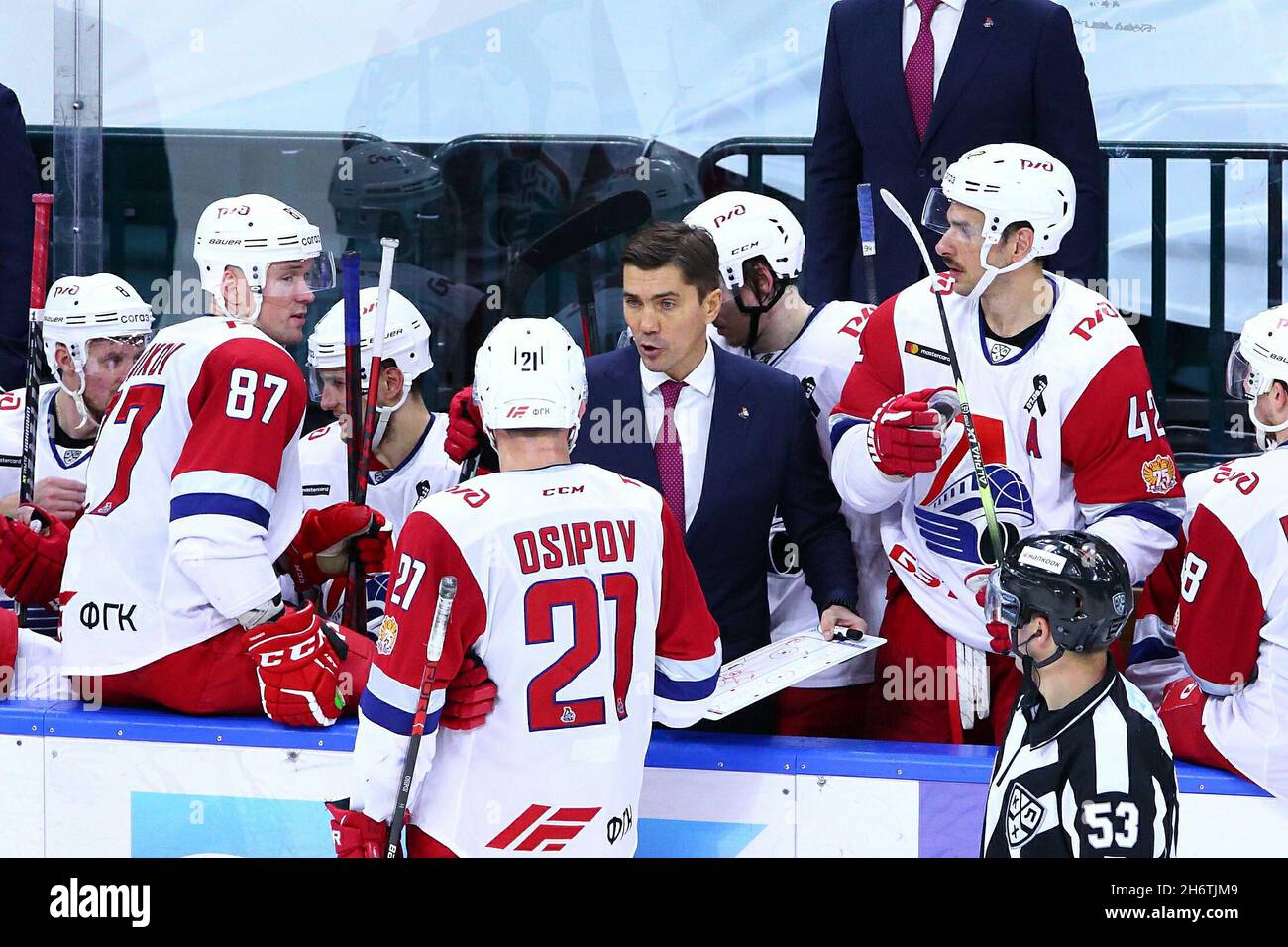 Russian Federation. St. Petersburg. Ice Palace. Hockey. Continental Hockey League. Regular ...