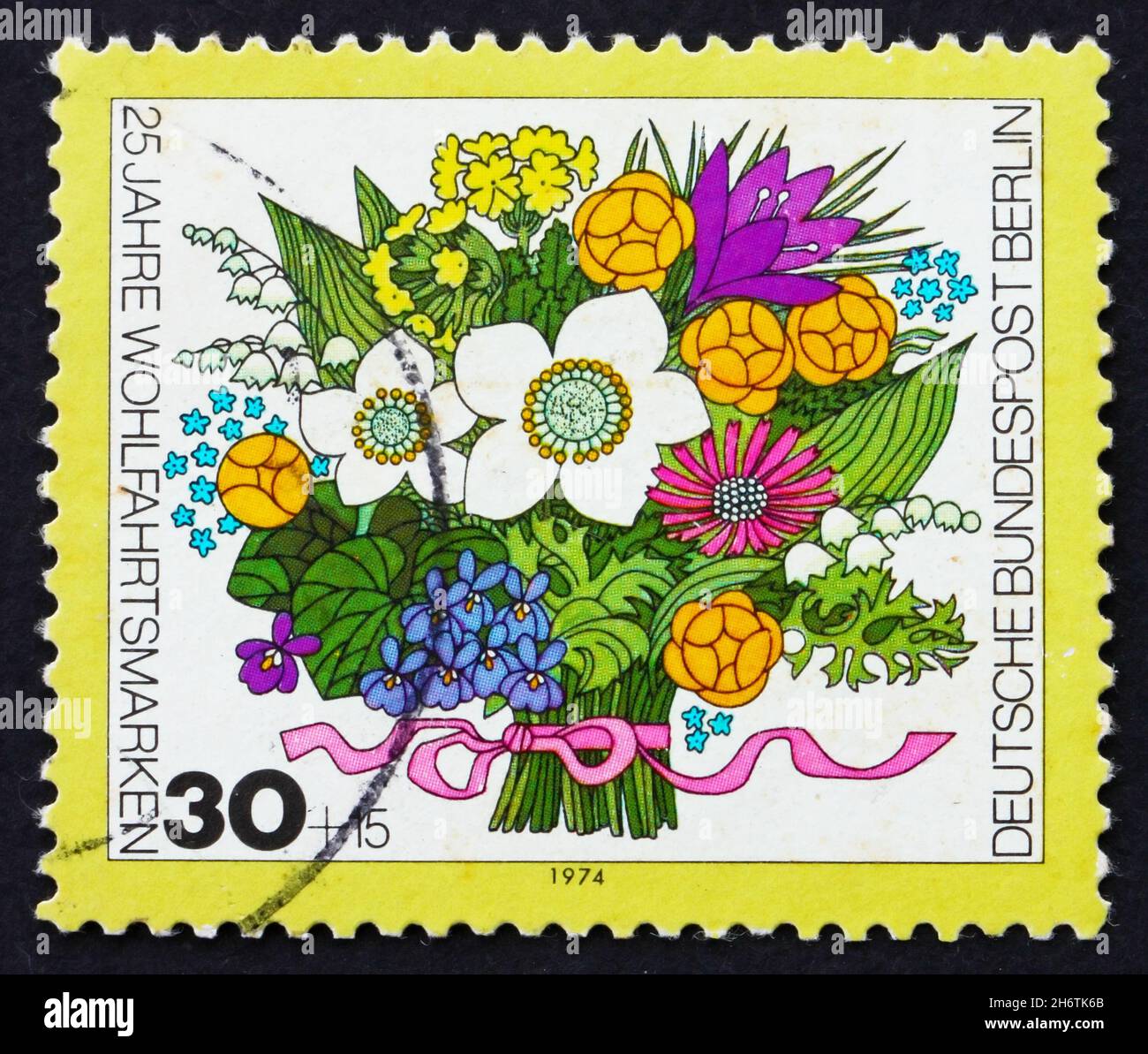 GERMANY - CIRCA 1974: a stamp printed in the Germany Berlin shows ...