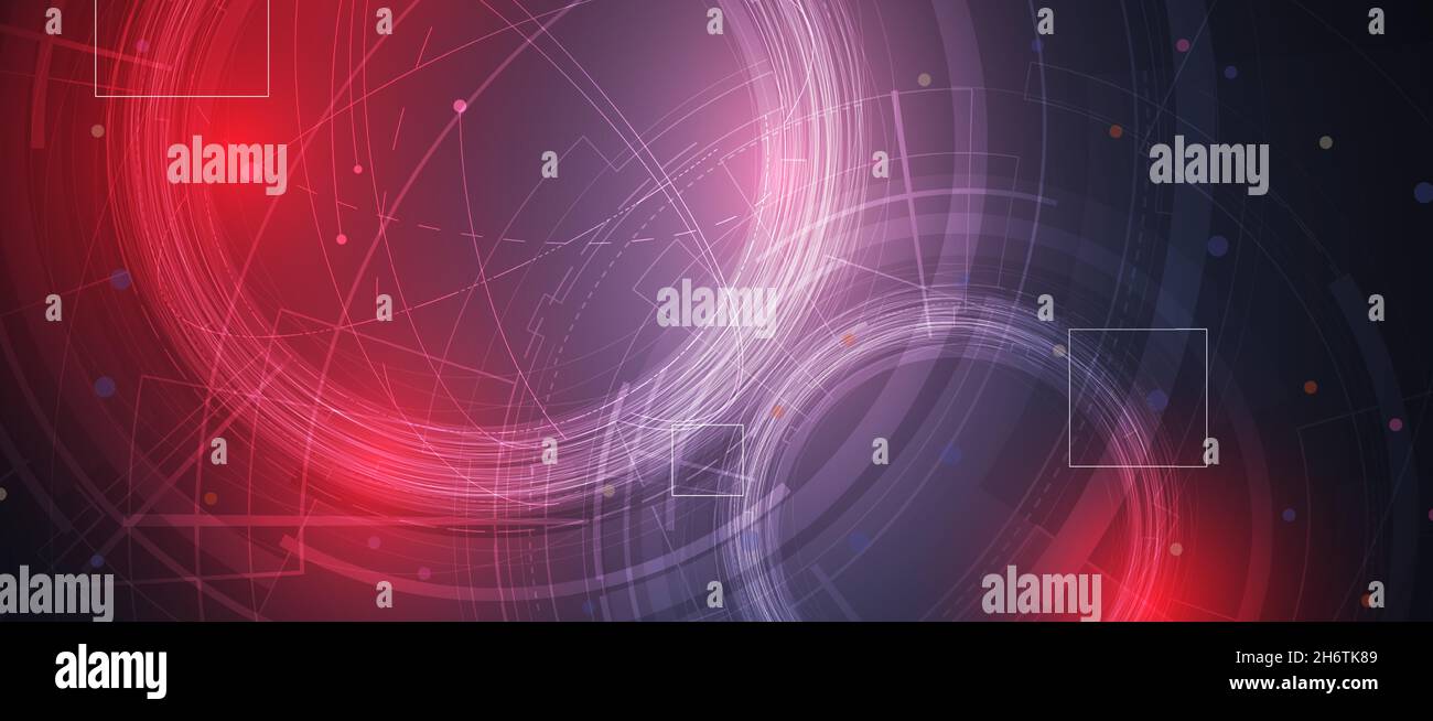 Technology innovation background, idea of global business solution ...