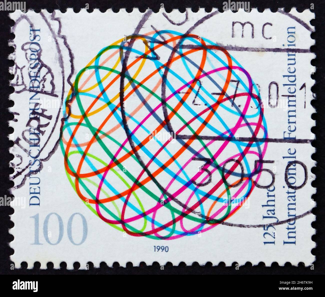 GERMANY - CIRCA 1990: a stamp printed in the Germany shows 125th ...