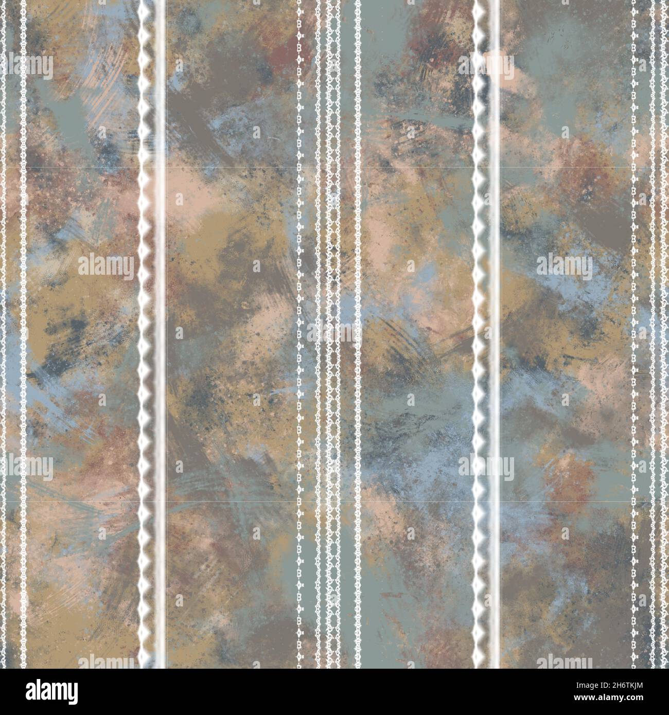 Seamless neutral tan and white distressed grungy motif surface pattern ...