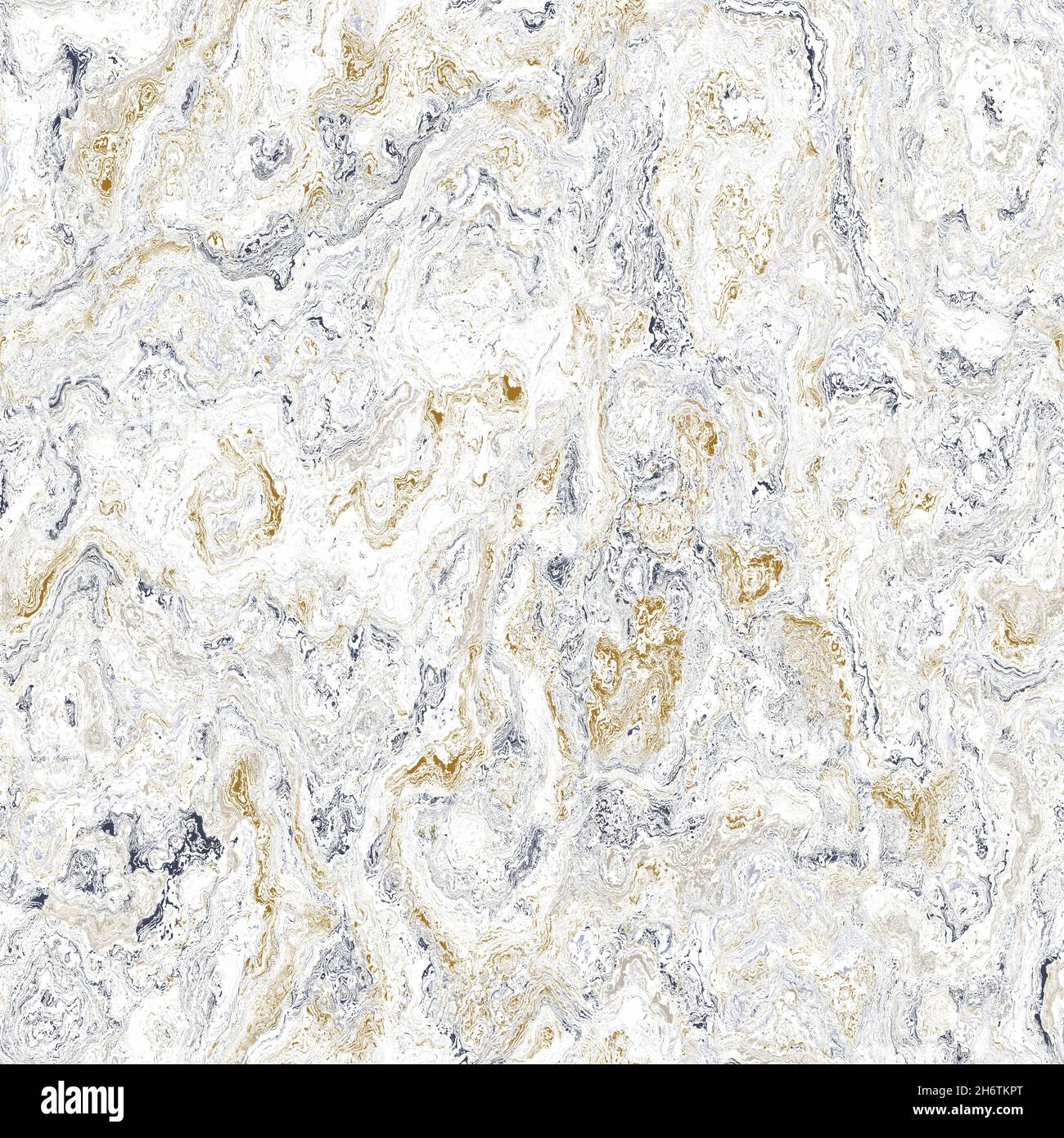 White tonal marbled seamless texture. Irregular pale ink blotch paint ...