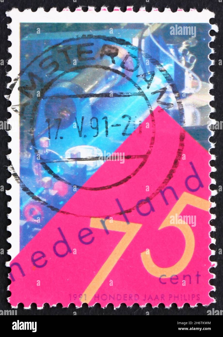 NETHERLANDS - CIRCA 1991: a stamp printed in the Netherlands shows ...