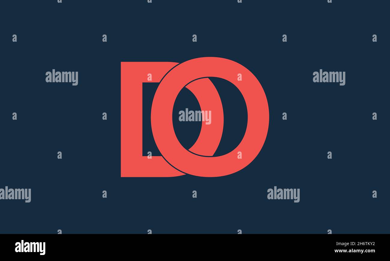 Bold letter logo DO - Initial vector design - Premium Icon, Logo vector ...