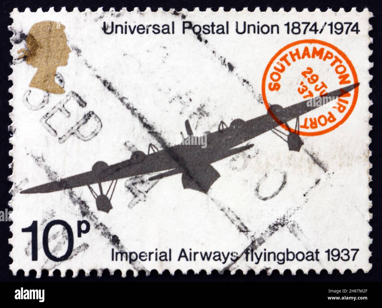 GREAT BRITAIN - CIRCA 1974: a stamp printed in the Great Britain shows ...