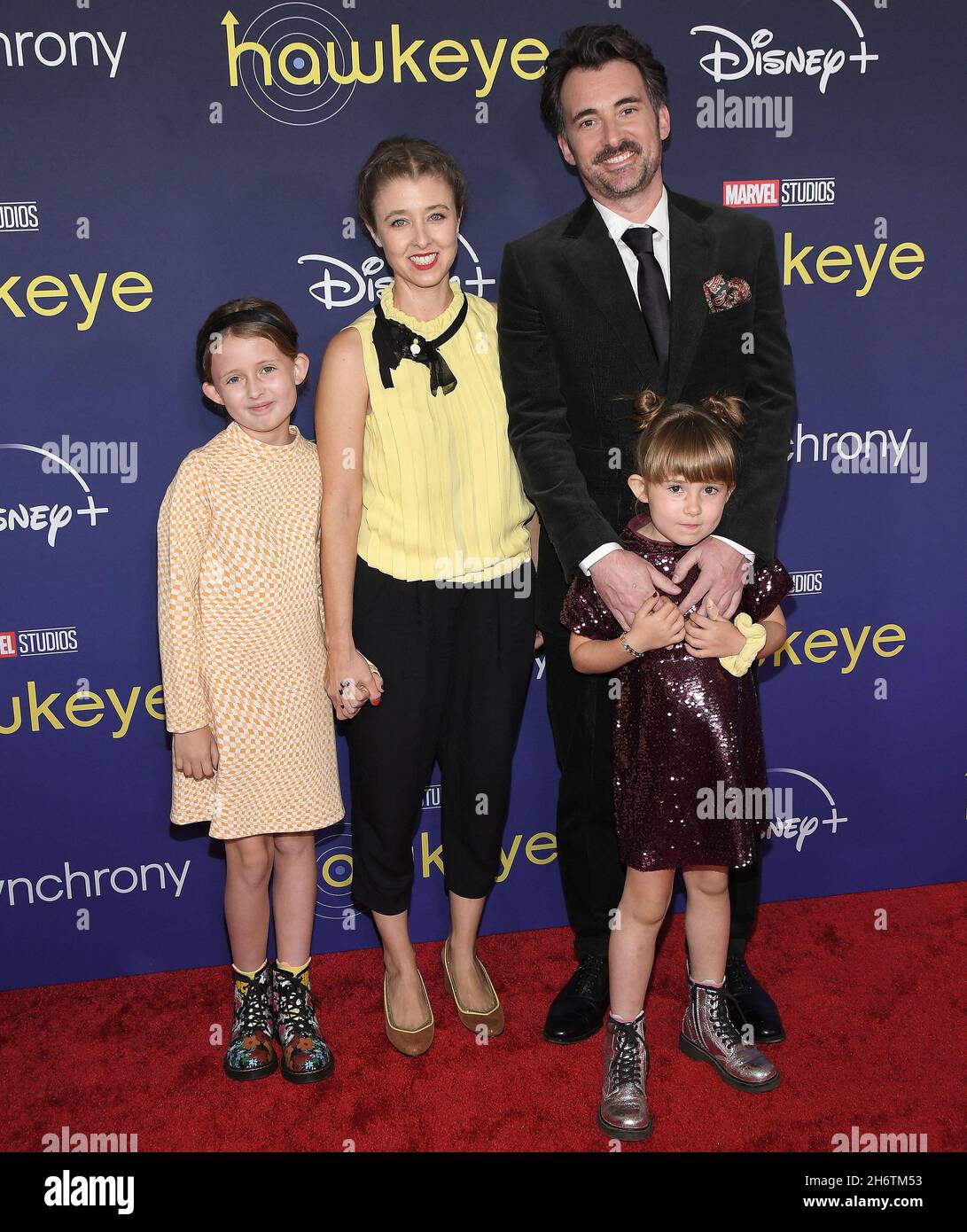 Los Angeles, USA. 17th Nov, 2021. Rhys Thomas and Family at the Marvel ...