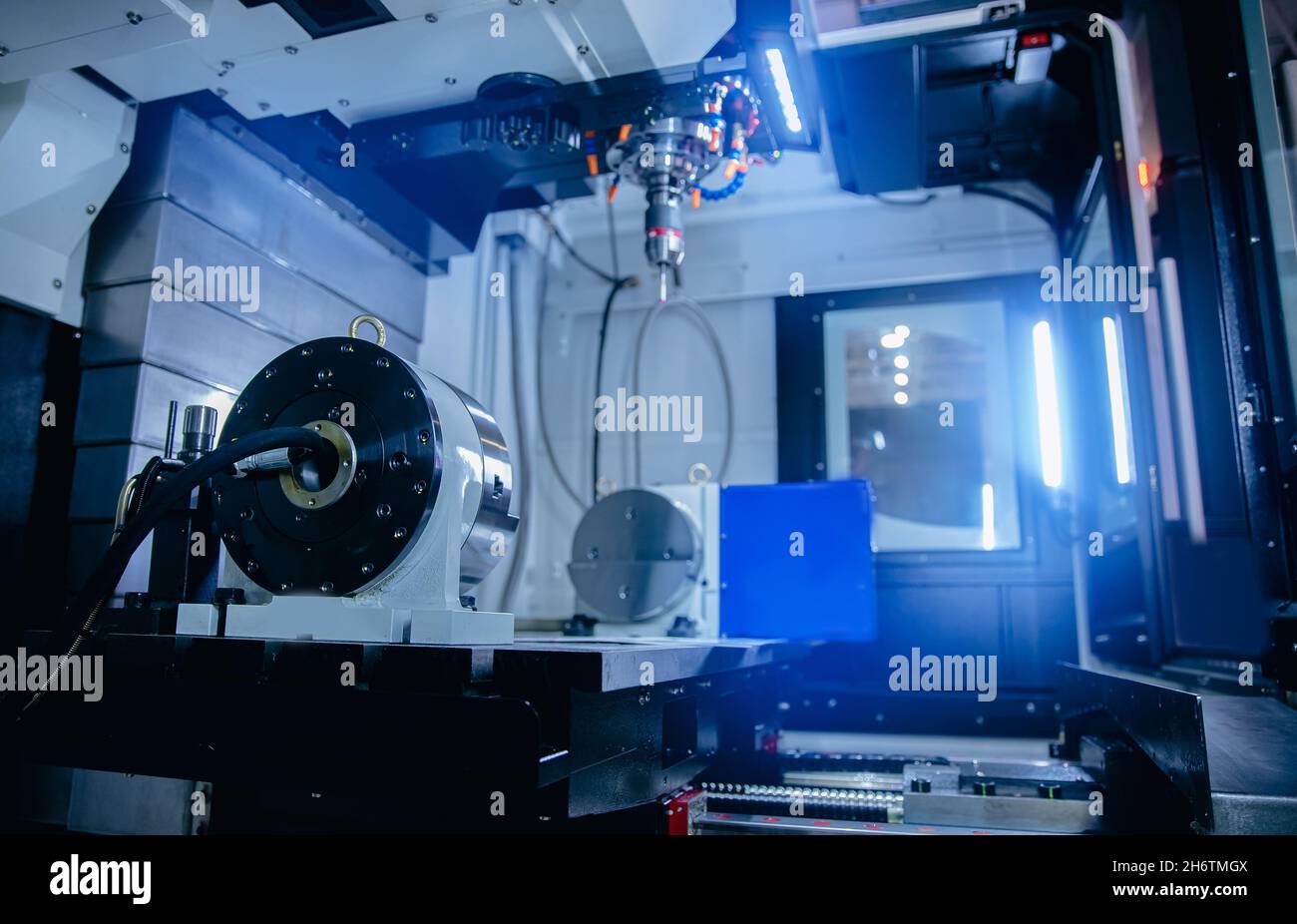 Coordinate Measuring machine probe CMM on milling work. Sensor quality ...