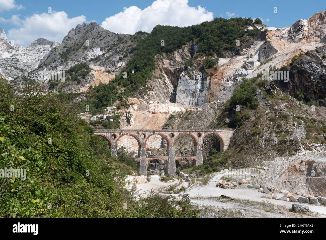Bridge of Vara in Carrara, site of the Old Private Marble Railway ...