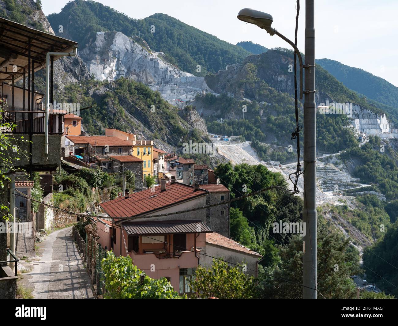 Colonnata, a village of Carrara, on the Slopes of the Apuan Alps, known ...