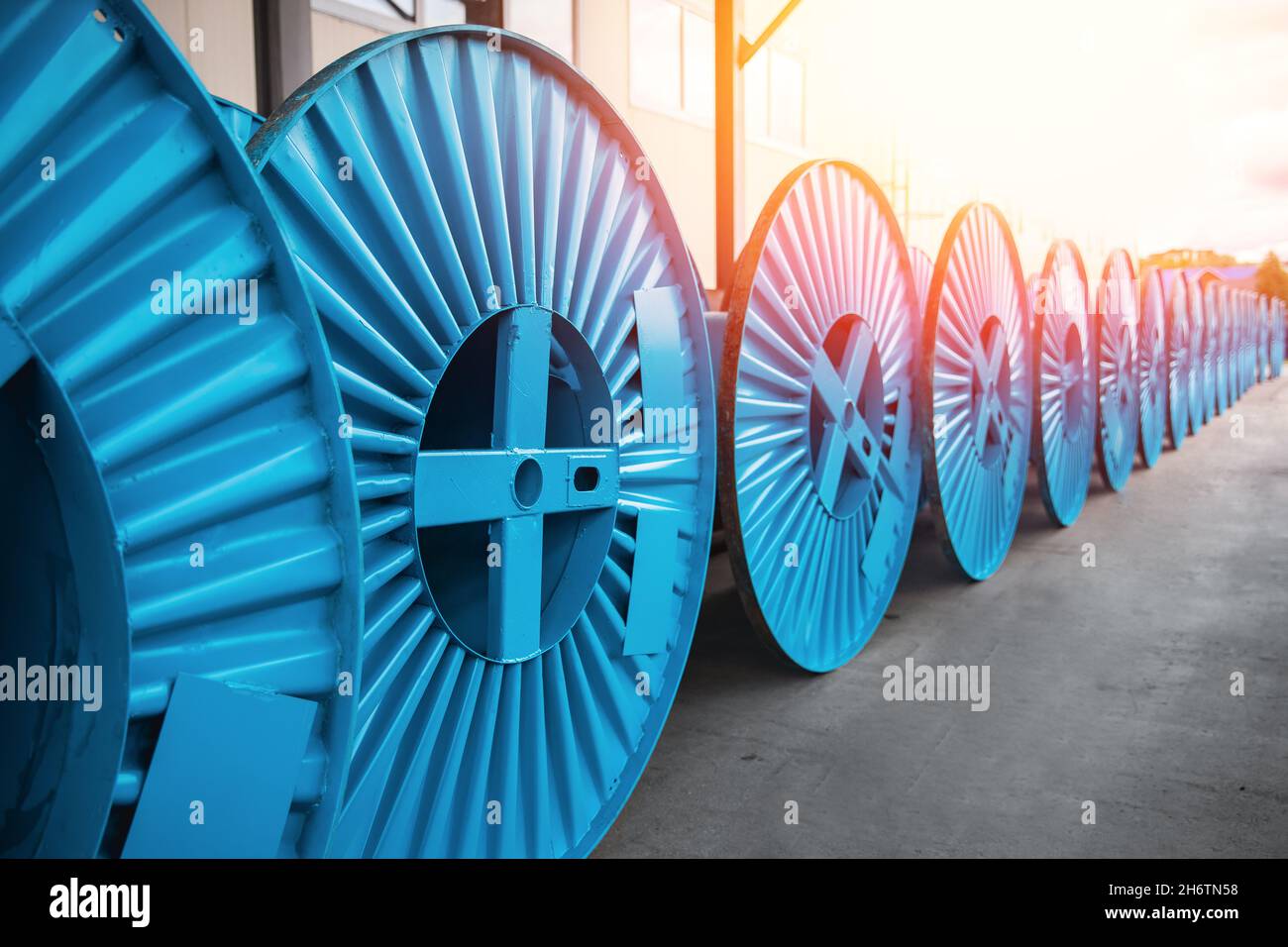 Industrial welding wire spools hi-res stock photography and images - Alamy