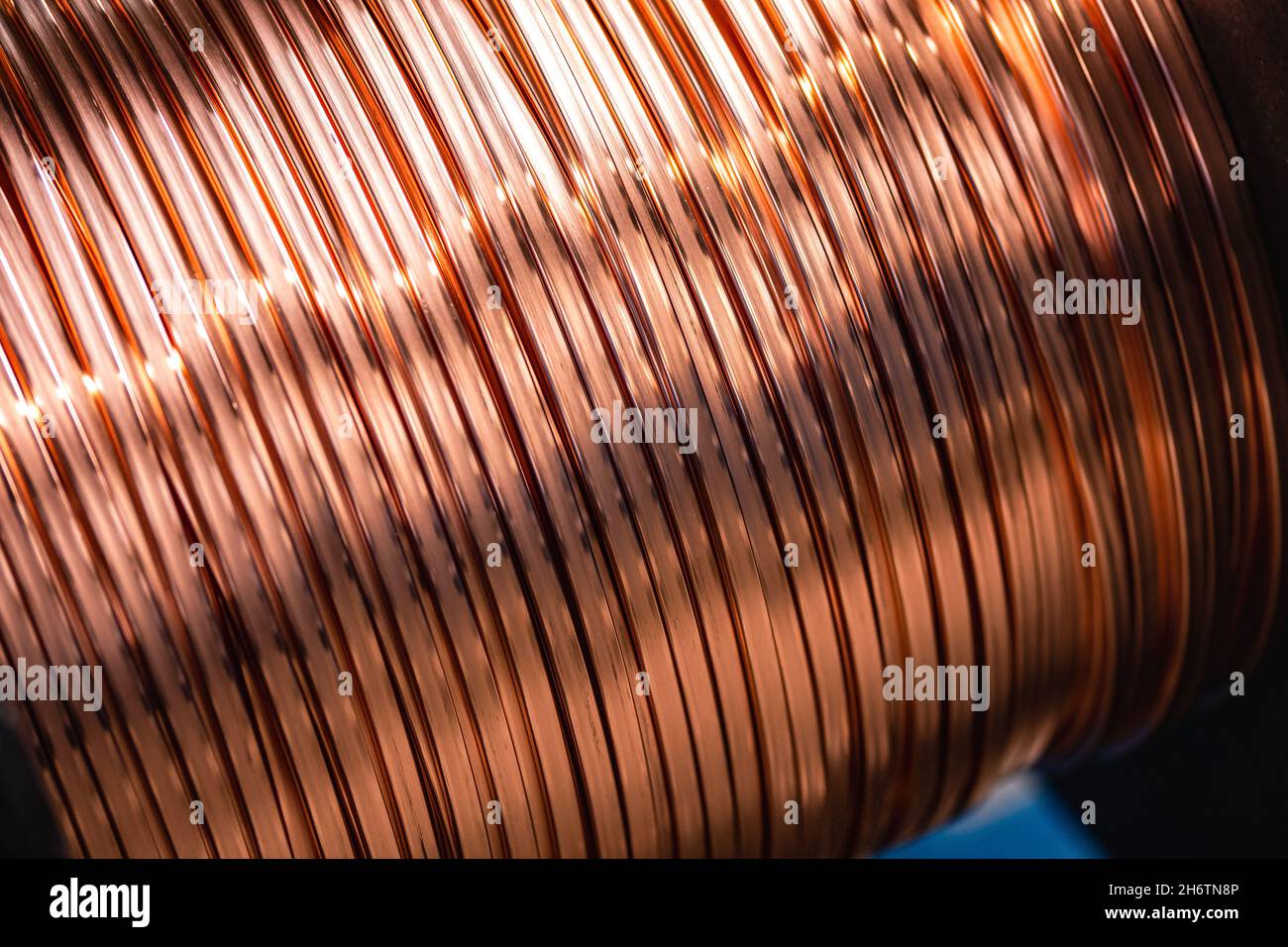 Closeup copper cable coil background texture, industry factory Stock ...