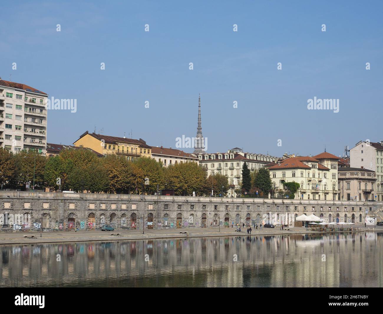 TURIN, ITALY - CIRCA OCTOBER 2021: Fiume Po meaning River Po Stock ...