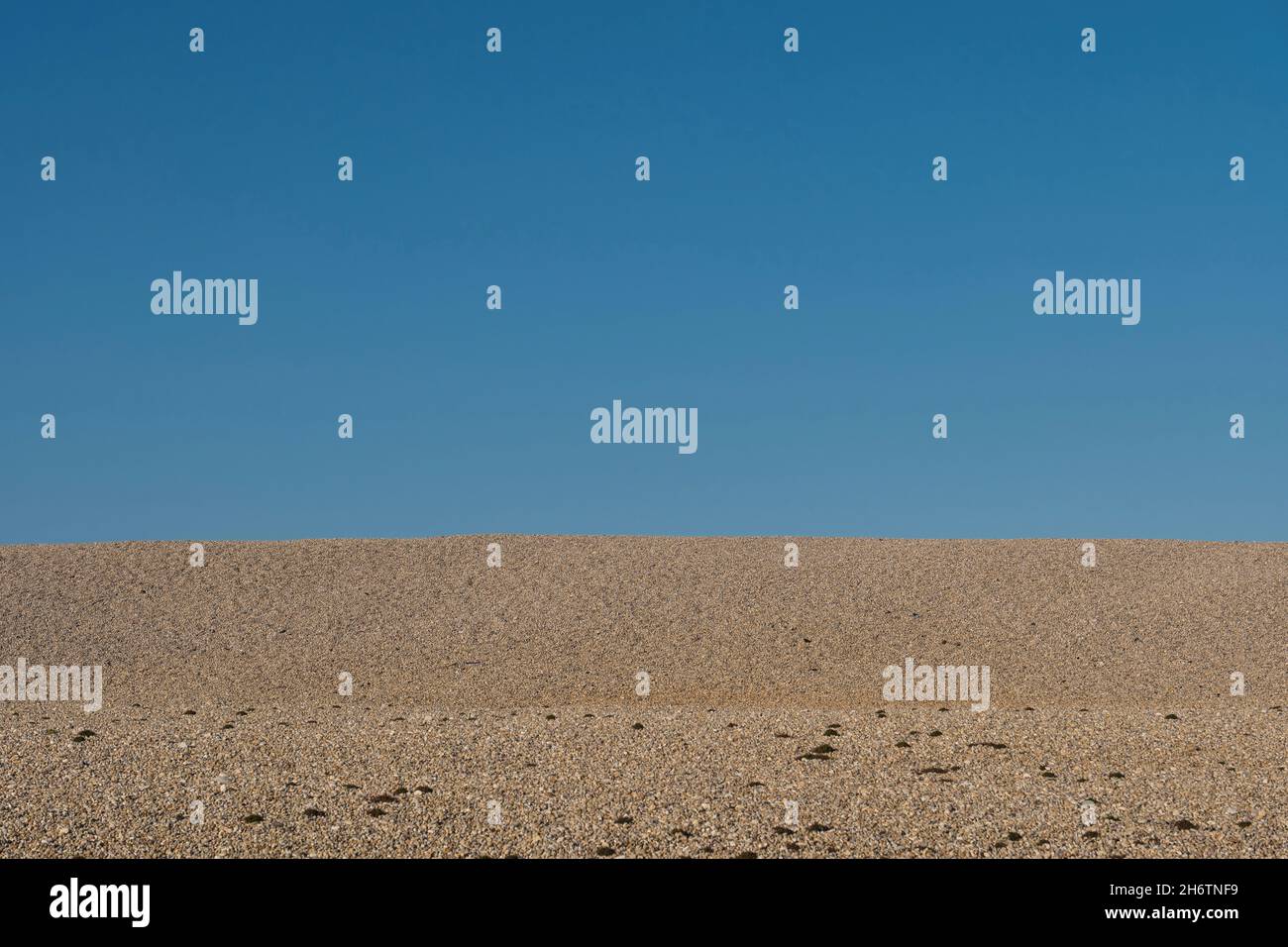 A pebble beach on the 21st July 2020 in Portland, Dorset in the United ...