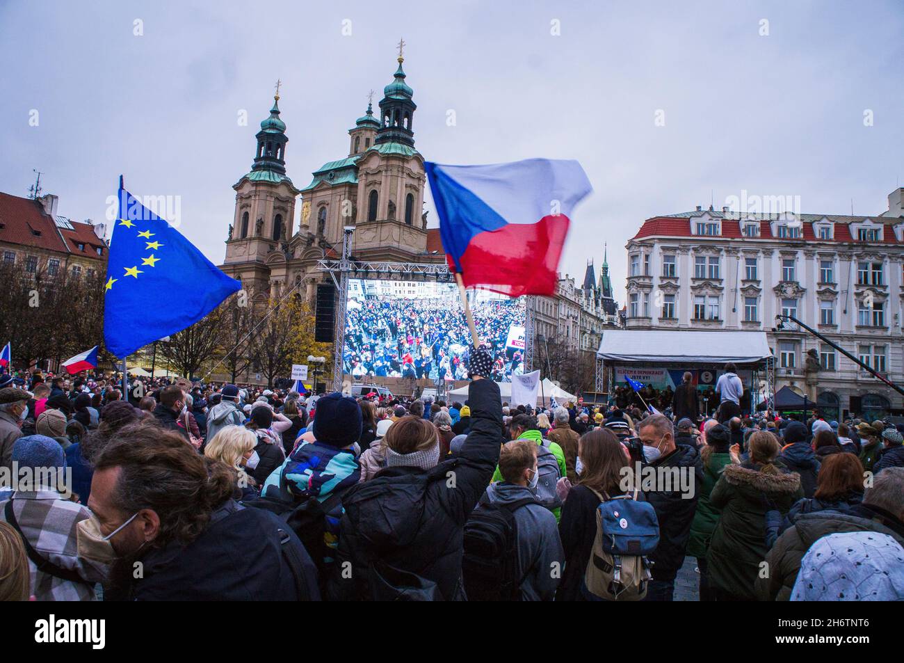Prague the velvet revolution hi-res stock photography and images - Alamy