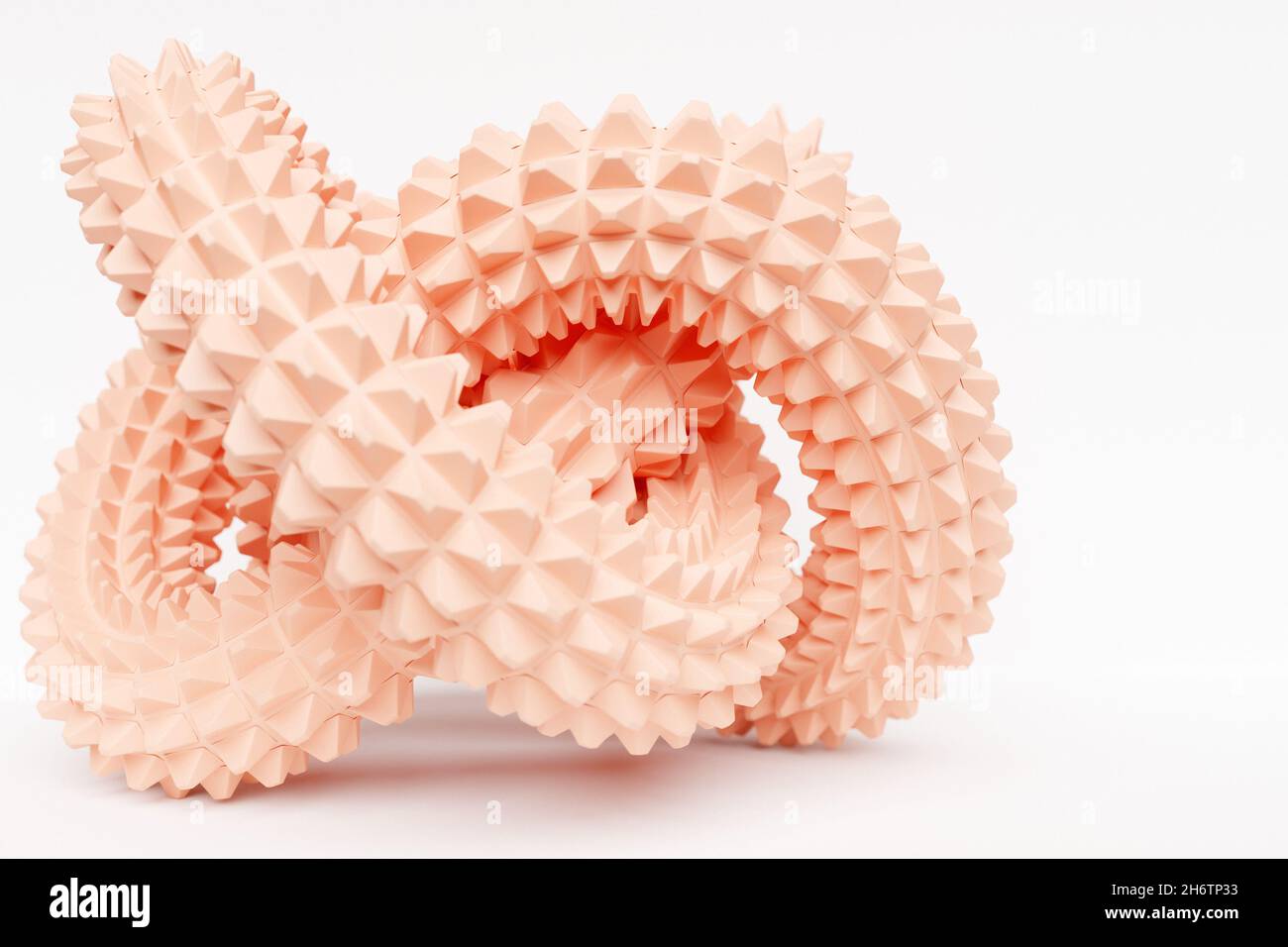 3d illusion isometric abstract shapes colorful shapes intertwined Stock ...