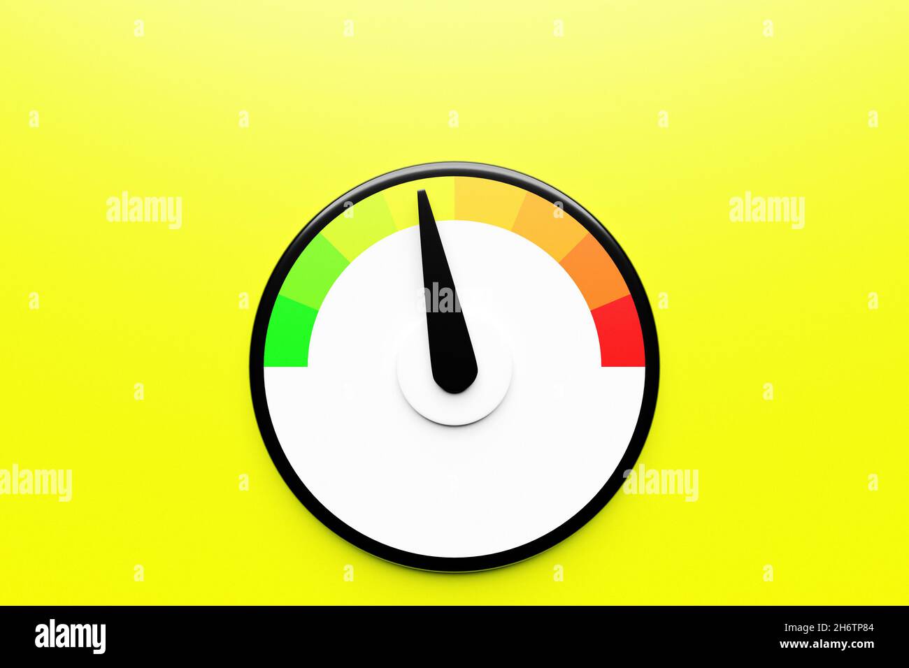 3d illustration of speed measuring speed icon. Colorful speedometer ...