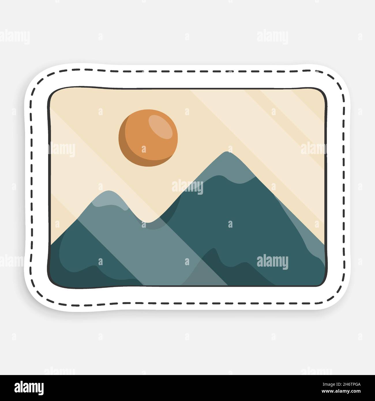 cartoon icon of doodle image of snapshot. Photos for memory from travel ...