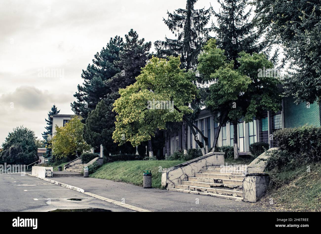 Bartolomeu Train Station side view, Brasov Romania Stock Photo - Alamy