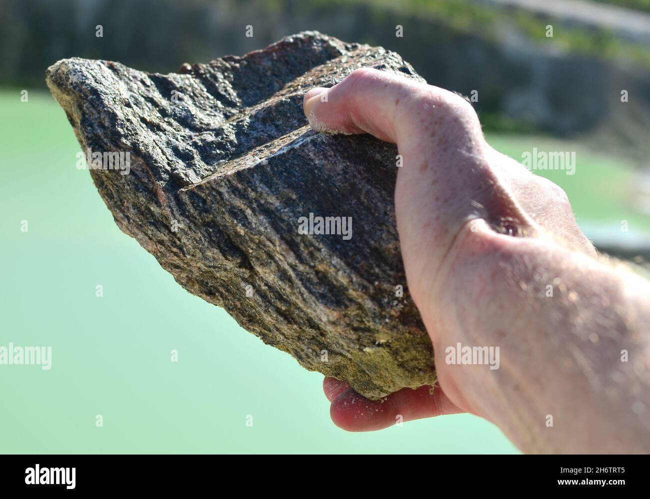 Natural stone mineral. Extraction of minerals used in construction and ...