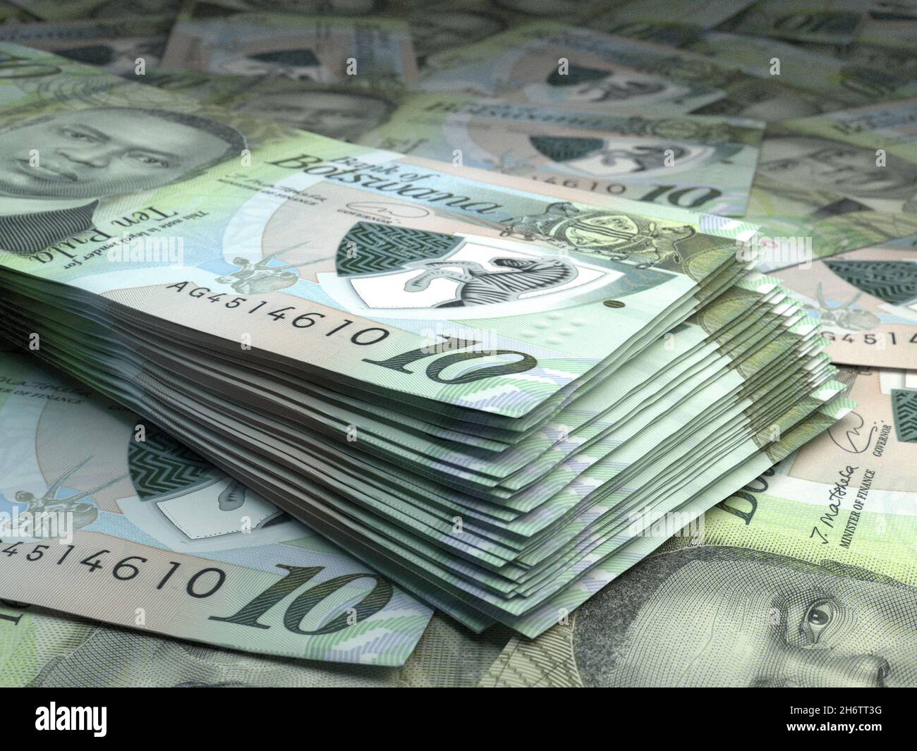 Money of Botswana. Pula bills. BWP banknotes. 10 English. Business ...