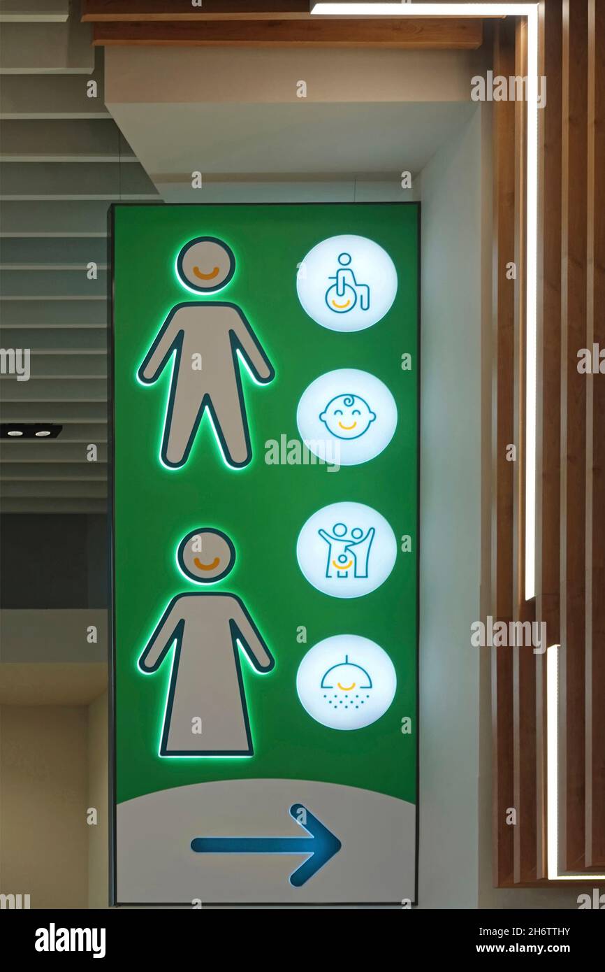 Male and female toilet sign hi-res stock photography and images - Alamy