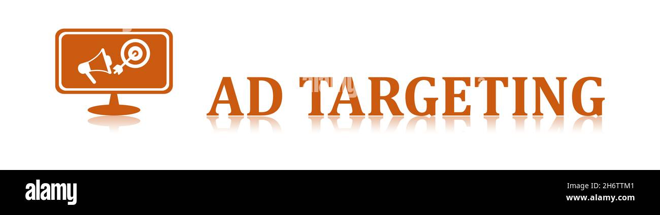 Illustration of an ad targeting concept Stock Photo - Alamy