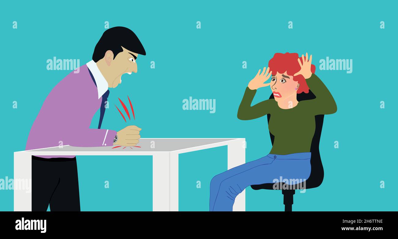 Man hits woman Stock Vector Images - Alamy