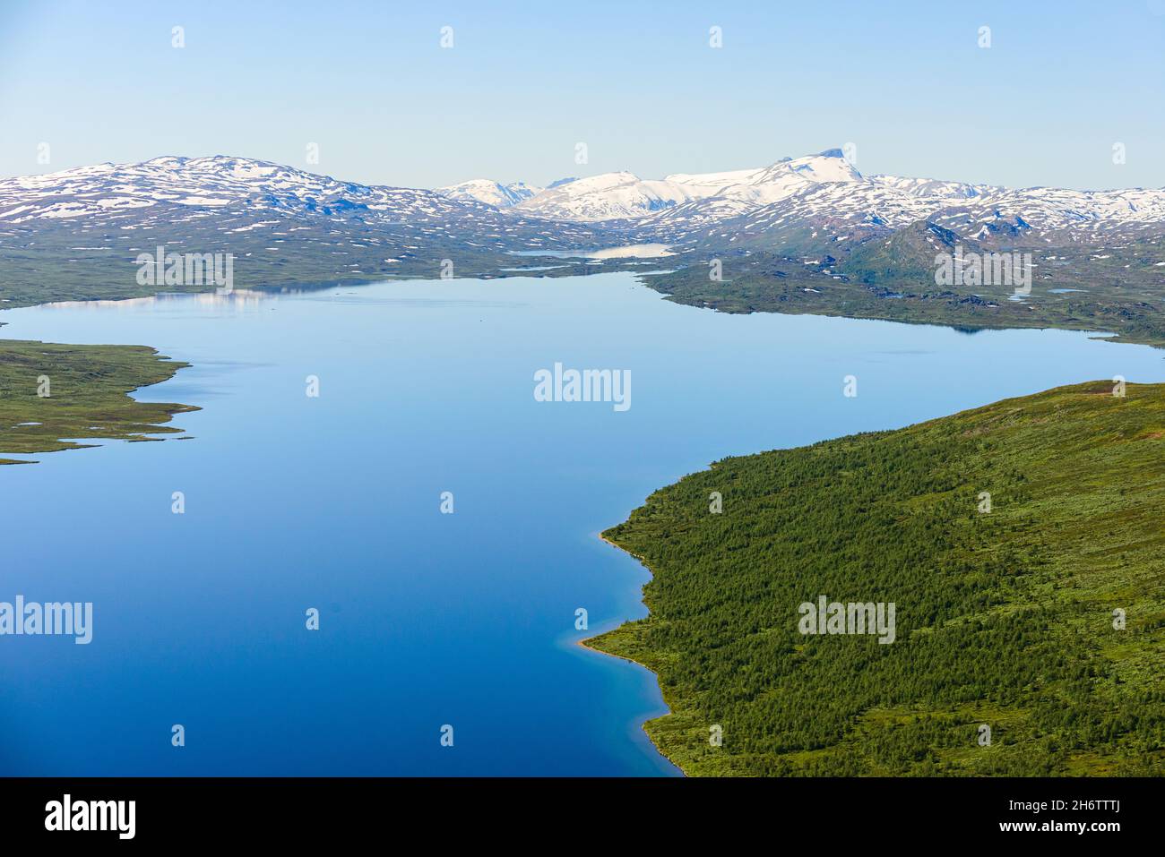 Swedish lapland from air hi-res stock photography and images - Alamy