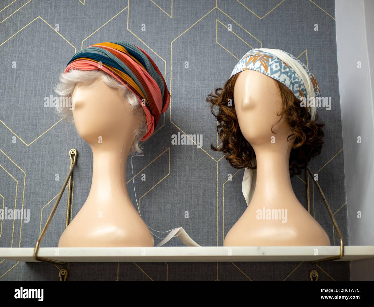Wigs on display hi-res stock photography and images - Alamy