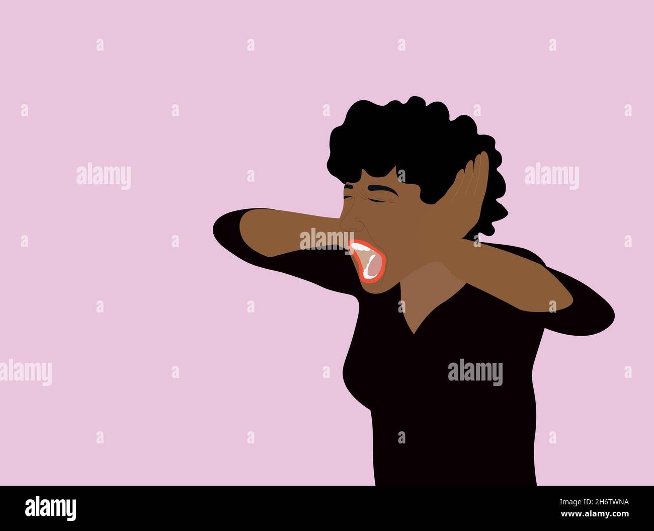 Hands cover ears Stock Vector Images - Alamy