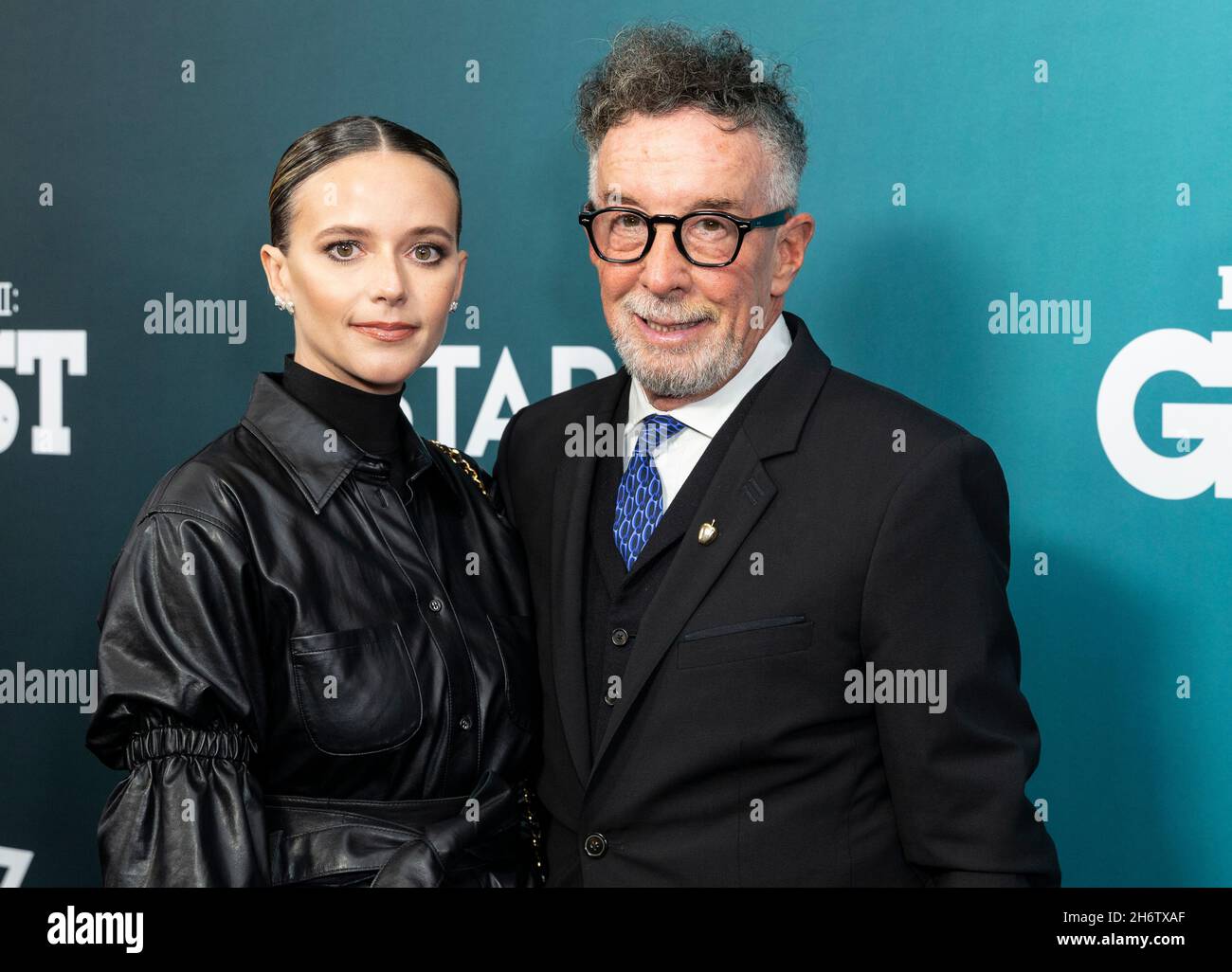 New York, NY - November 17, 2021: Michael Canton (R) attends premiere ...