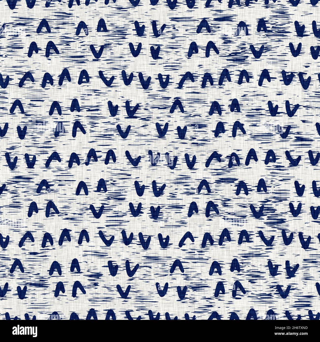 Indigo dyed fabric geo shape pattern texture. Seamless textile fashion ...