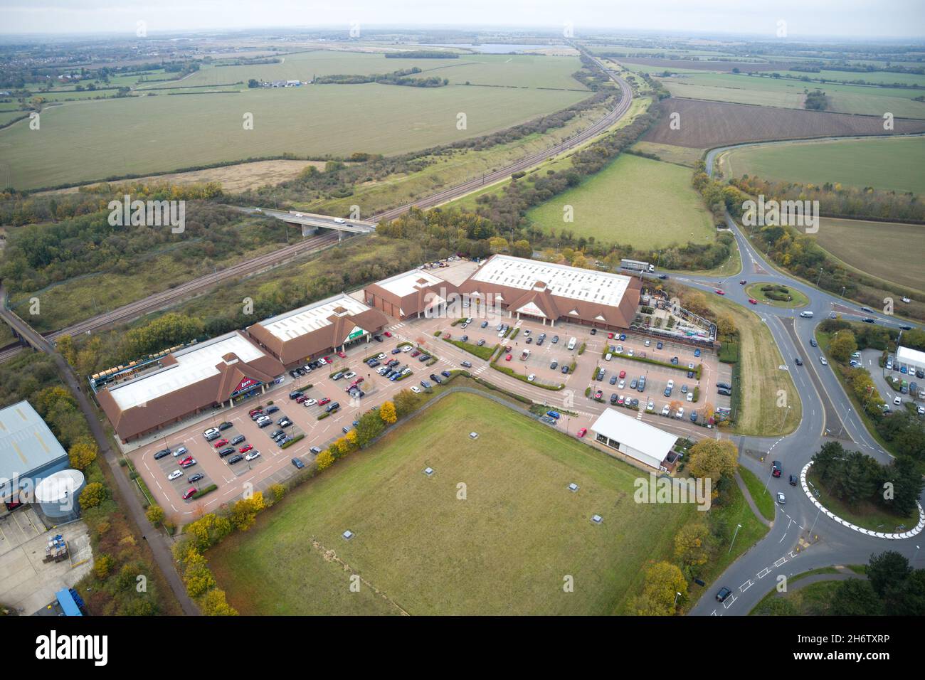 Retail Development anchored by B&Q in Huntingdon, and surrounding area ...