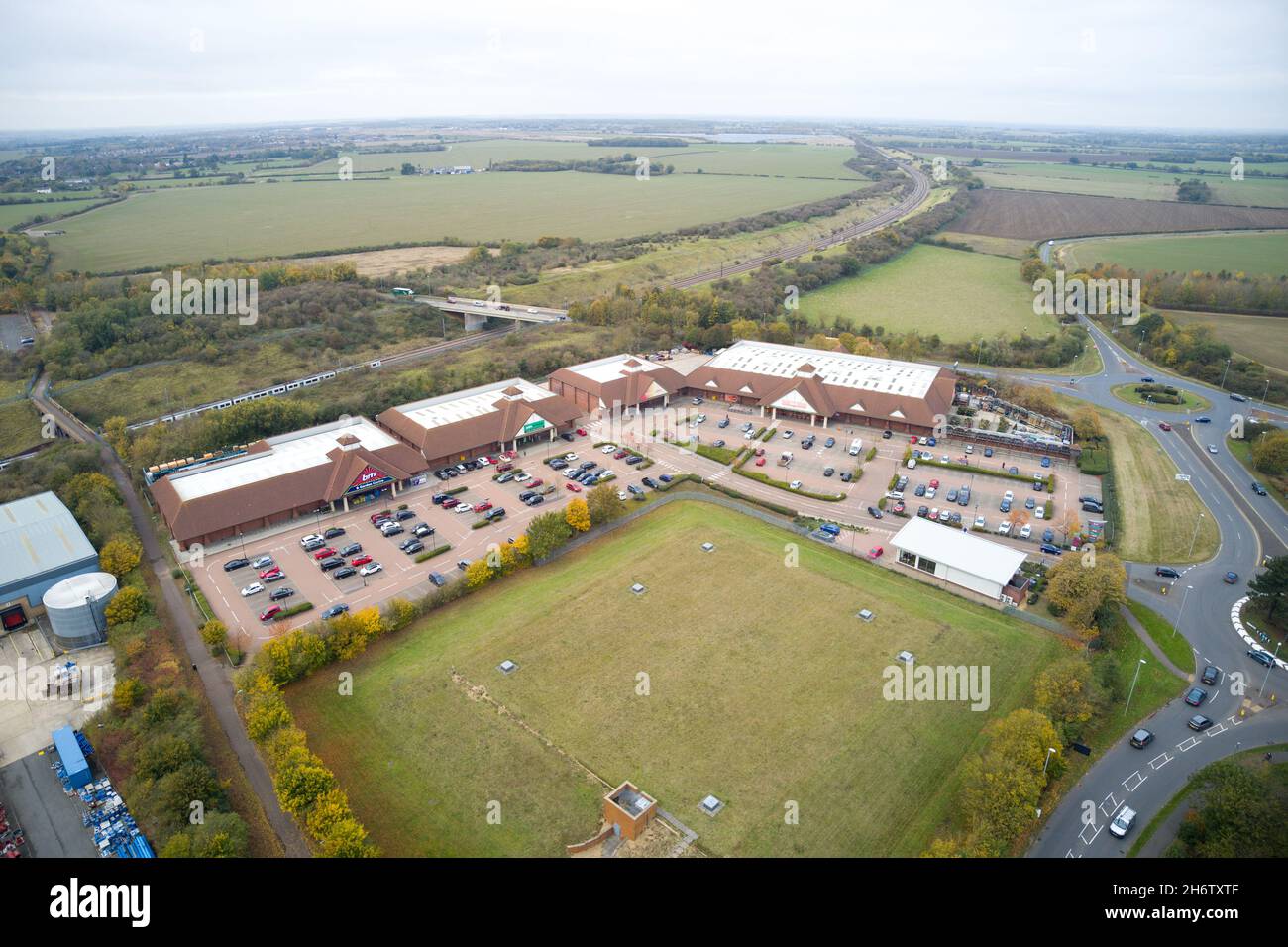 Retail Development anchored by B&Q in Huntingdon, and surrounding area ...