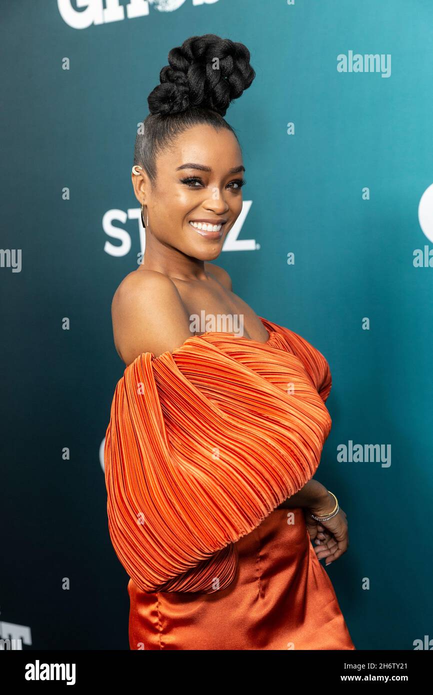 New York, NY - November 17, 2021: LaToya Tonodeo wearing dress by ...