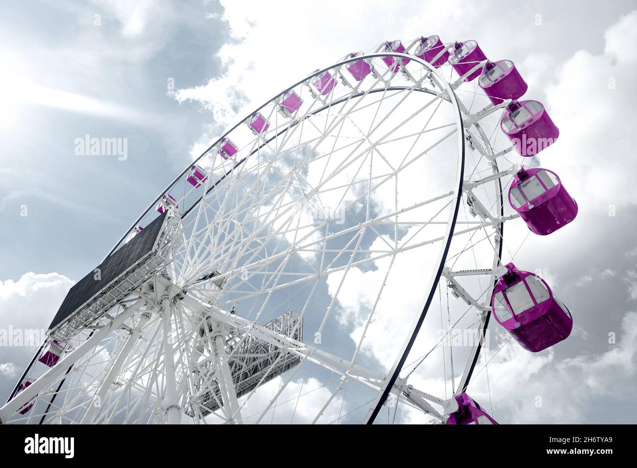 Pink Ferris Wheel Stock Photo - Alamy