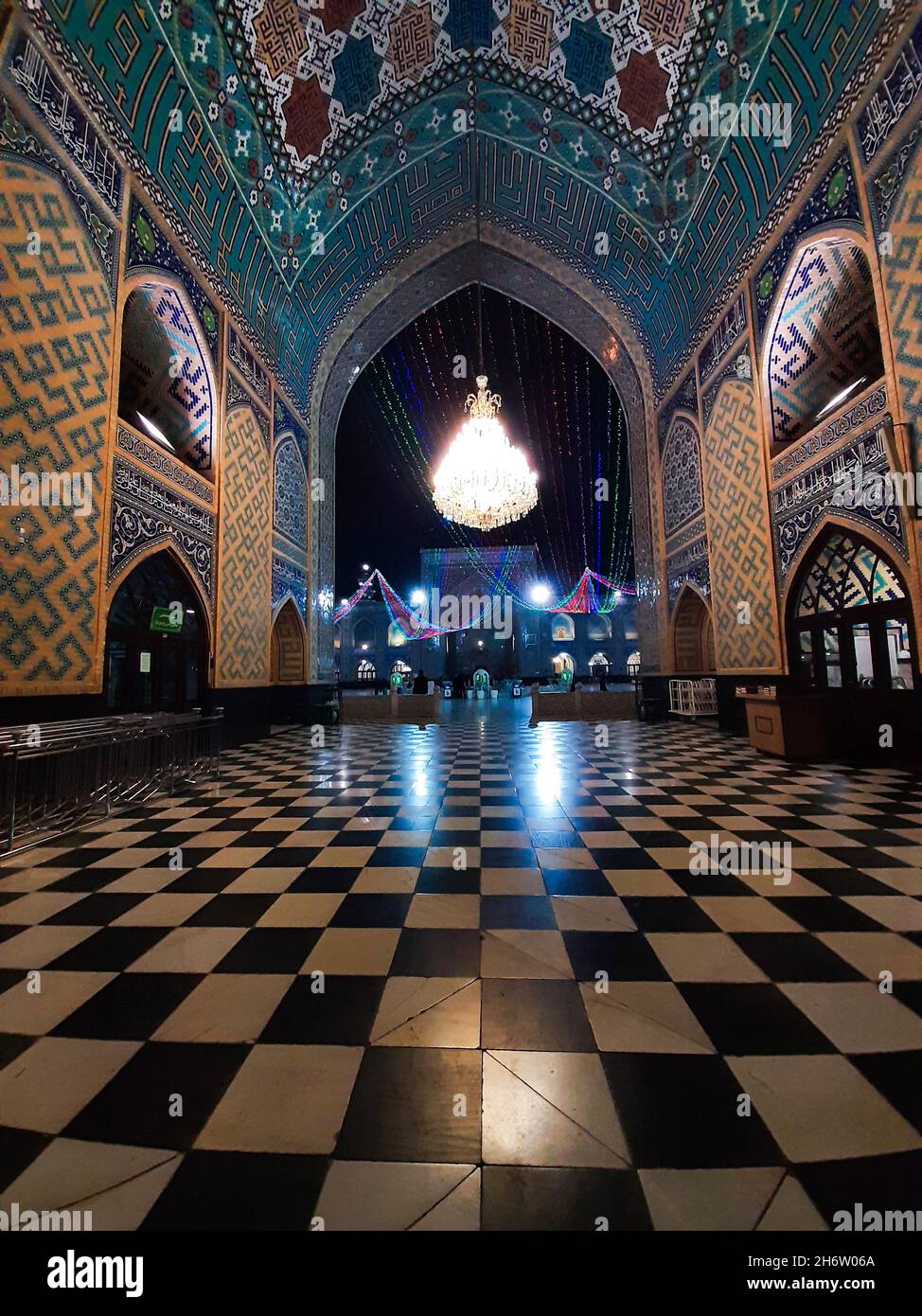 Imam Reza Holy Shrine interior in Mashhad, Iran Stock Photo - Alamy