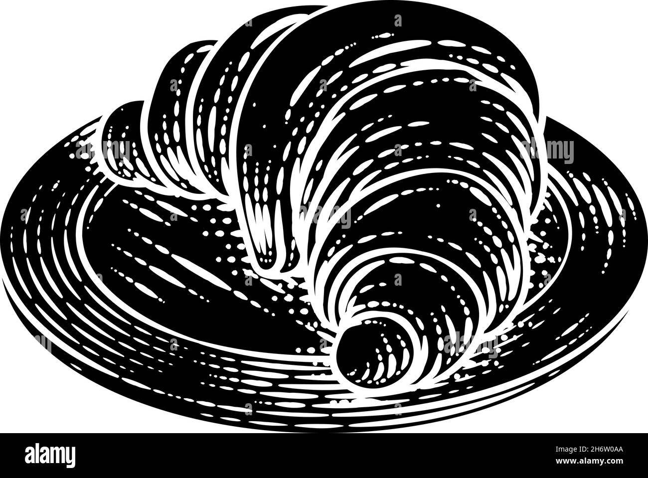 Croissant isolated Stock Vector Images - Alamy