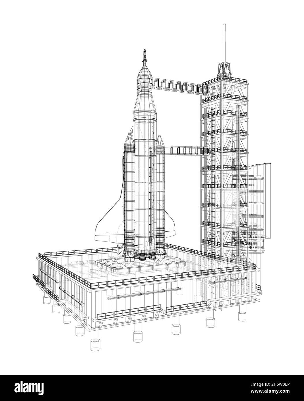 Gantry structure Stock Vector Images - Alamy