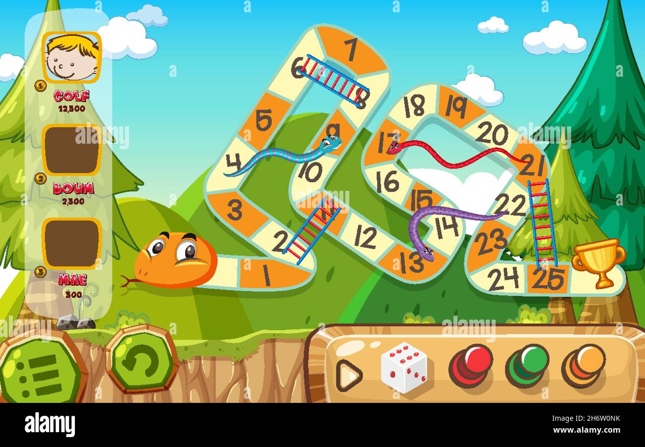 Counting number game template for kid illustration Stock Vector Image ...