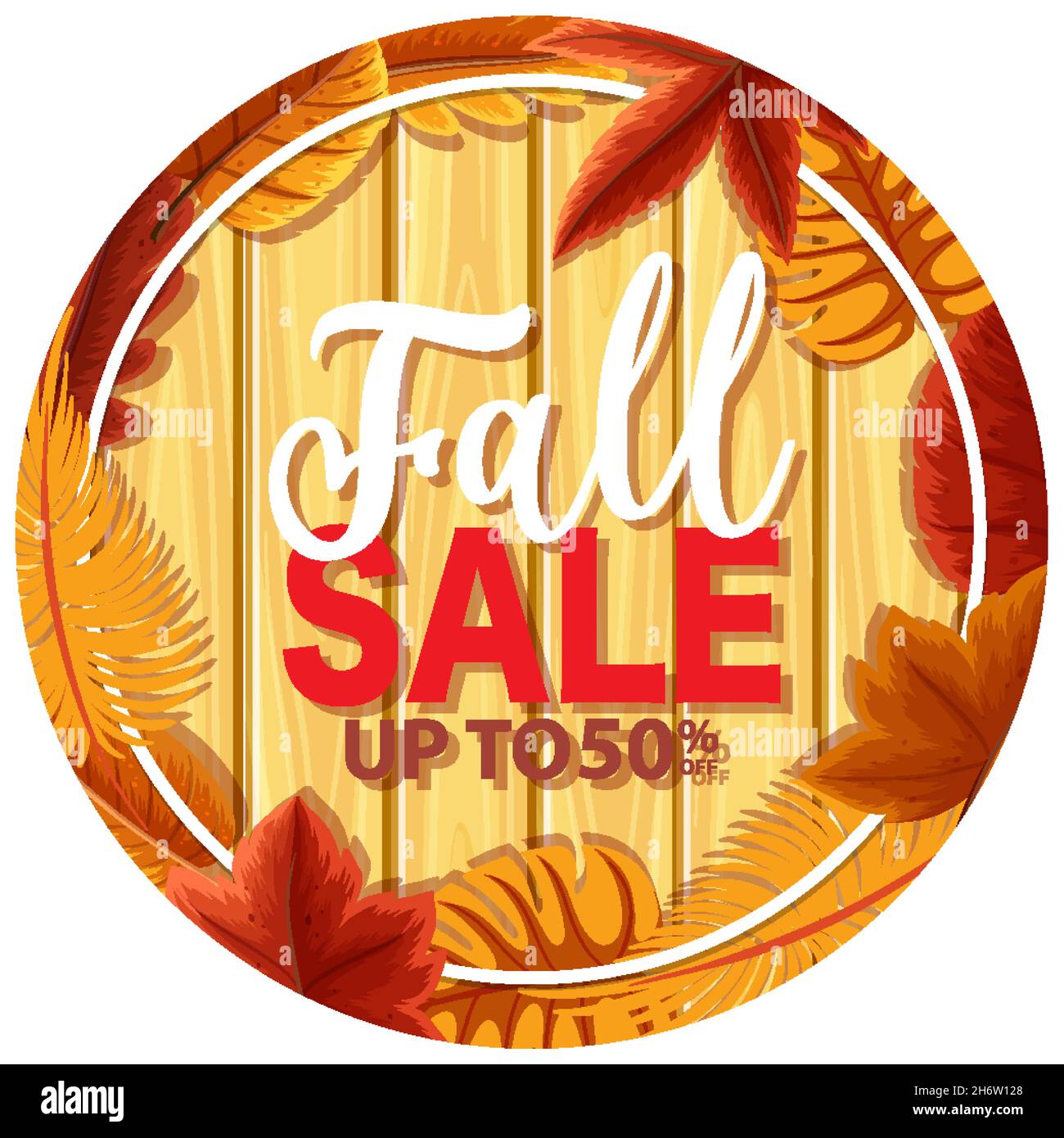 Fall sale banner template illustration Stock Vector Image & Art - Alamy