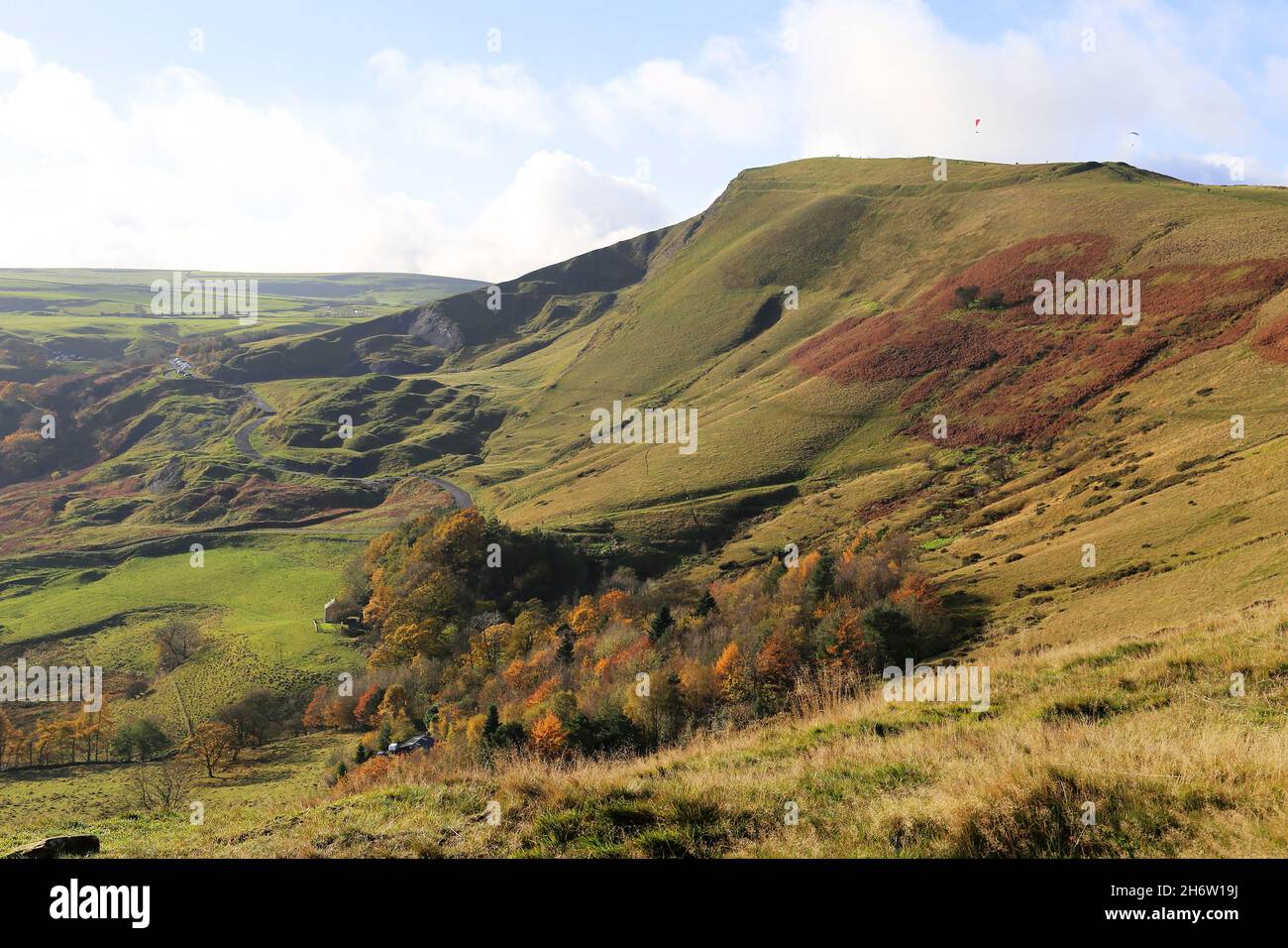 Mam Tor from Great Ridge at Hollins Cross, Castleton, Hope Valley, High ...