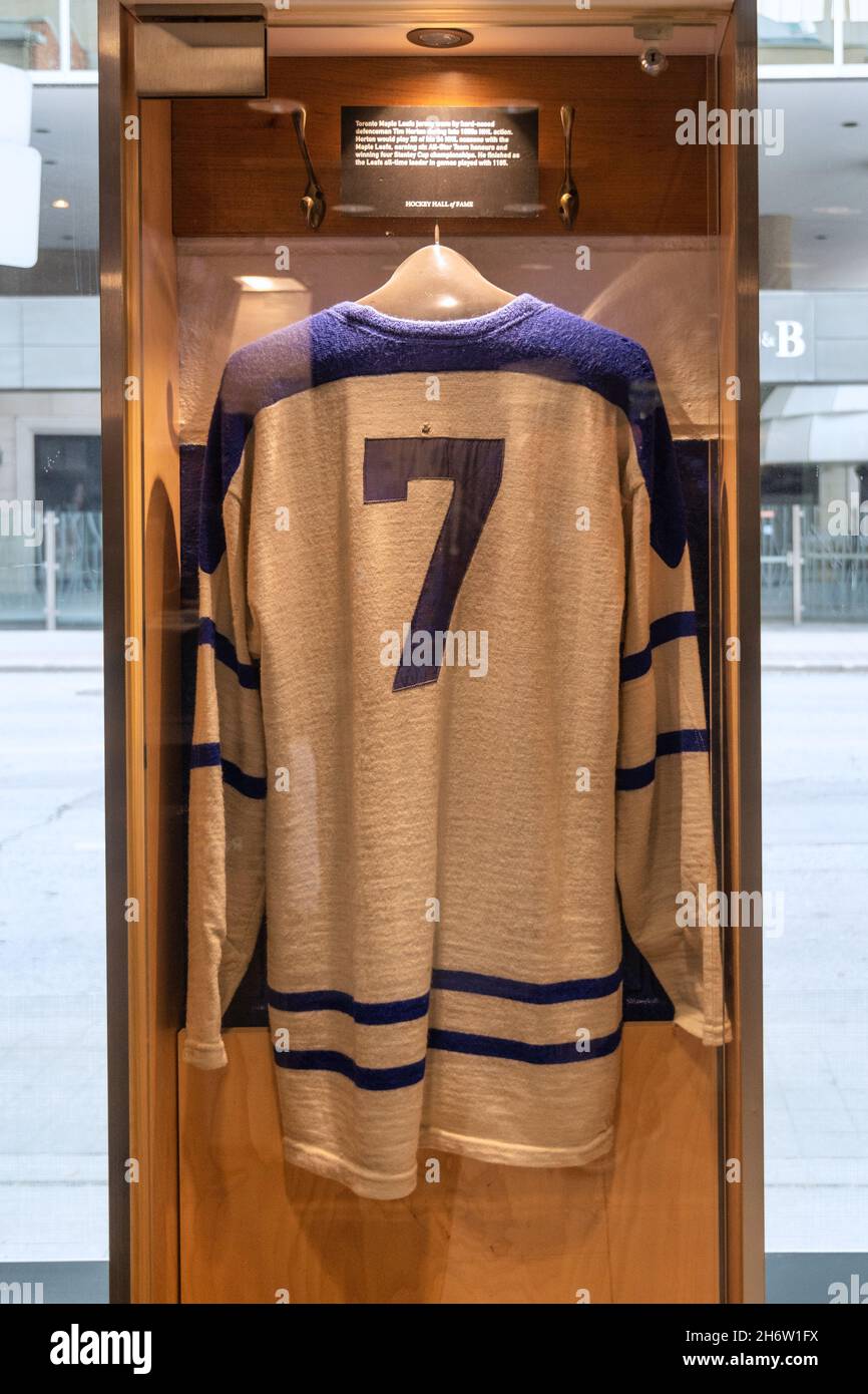 Original uniform shirt of Tim Hortons inside of a cafeteria which ...