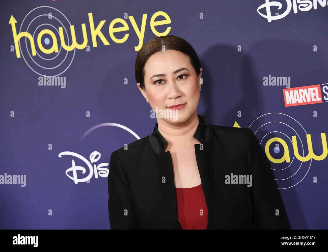 Trinh Tran arrives at the Marvel Studios' HAWKEYE Los Angeles Premiere ...