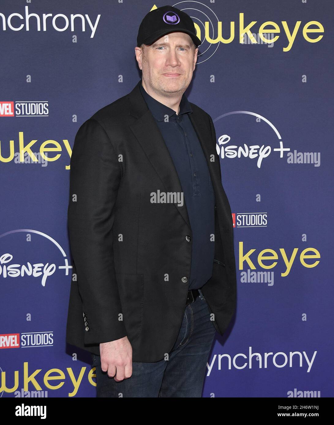 Kevin Feige arrives at the Marvel Studios' HAWKEYE Los Angeles Premiere ...